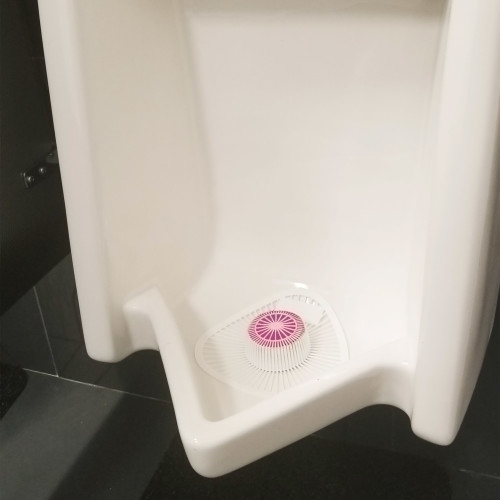Health Gards 01901 Health Gards Urinal Screen w/Non-Para Block, Pink ...