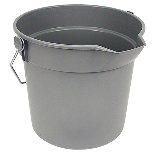 BUCKET 10 QUART DELUXE GRAY
