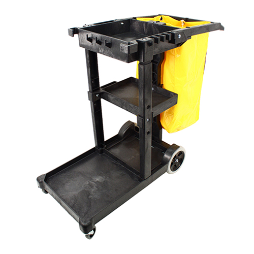 CART JANITOR BLACK/YELLOW