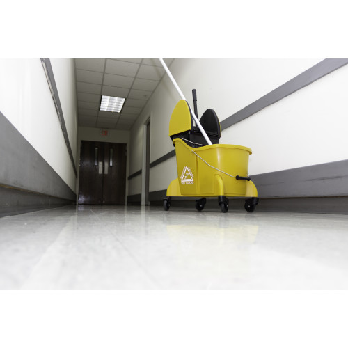 ToughWorks 92224083YL ToughWorks Dual Chamber Bucket, Yellow, 35 Qt, 1 ea