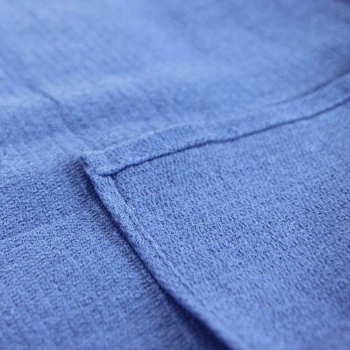 Monarch Brands ABSBNT-BLUE Huck Cotton Cleaning Towels 16x26 Blue