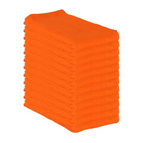 Orange Absorbent Huck Towel 12 Pack
