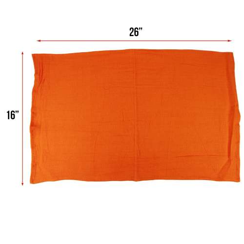 Orange Absorbent Huck Towel 12 Pack