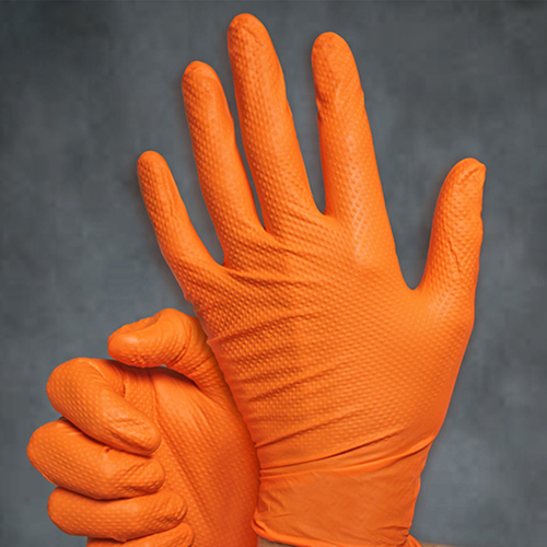 CATCH ORG NITRILE POWDER FREE PYRAMID GRIP GLOVES 10/100 LG
