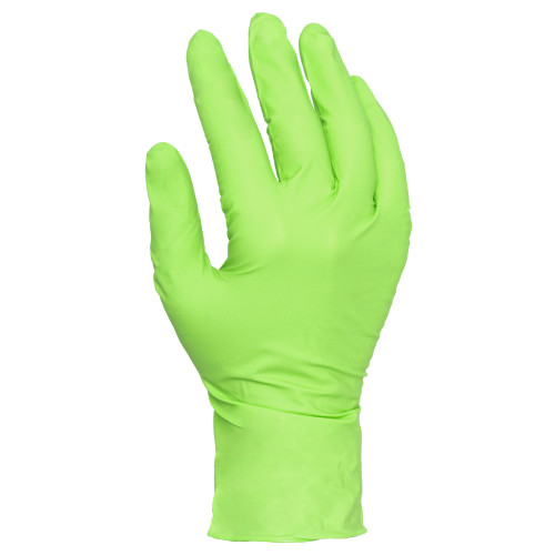 Shop ProWorks® Nitrile Exam Powder Free Lime Green 7 Mil Gloves Large ...