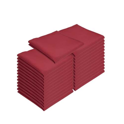 Monarch Brands NAP-BUR-SPUN Mariposa Poly Spun Napkin 20x20 Burgundy