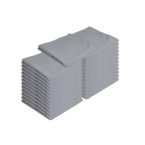 Monarch Brands NAP-CHGY-SPUN Mariposa Poly Spun Napkin 20x20 Dark Gray