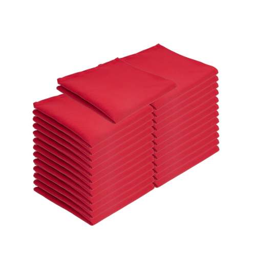 Monarch Brands NAP-R-SPUN Mariposa Poly Spun Napkin 20x20 Red