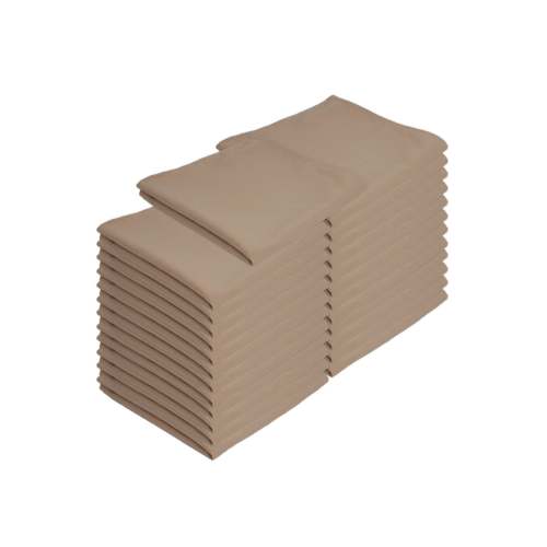 Monarch Brands NAP-SDLWD-SPUN Mariposa Poly Spun Napkin 20x20 Sandalwood