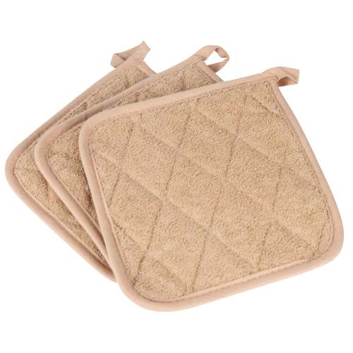 Monarch Brands POT-TAN Cooks Linen Pot Holder 7x7 Tan