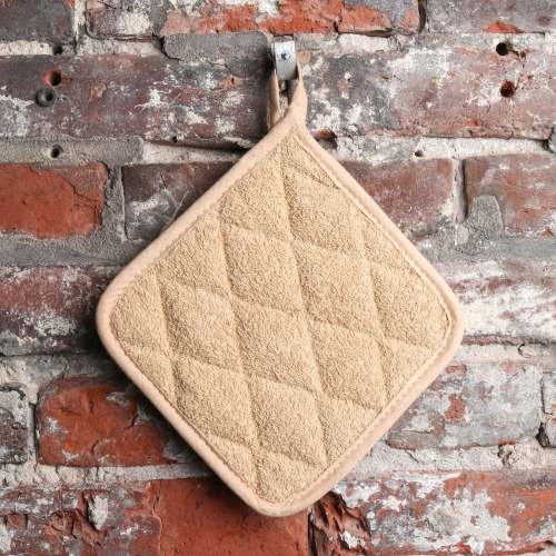 Monarch Brands POT-TAN Cooks Linen Pot Holder 7x7 Tan
