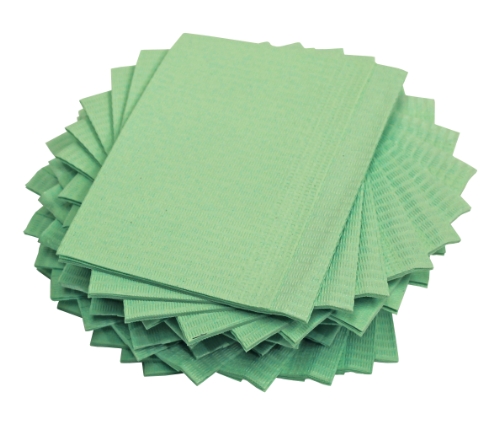Adenna BIB743G Adenna Patient Bibs, Lap Cloths, Green