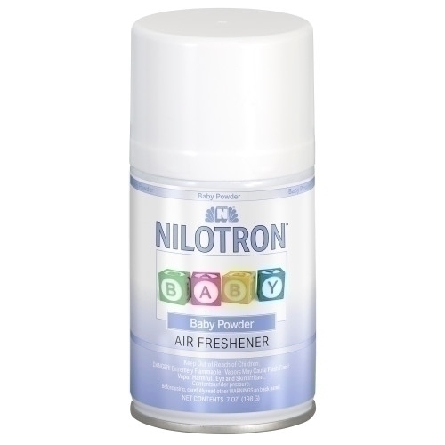 Nilotron 05428 Nilotron Metered Aerosol Refill, Baby powder, 7oz., 12/cs