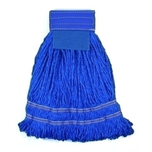 MicroWorks 2504-MFWP-18B MicroWorks Microfiber String Wet Mop, Blue, 18 oz, 1/pk, 24 pks/cs