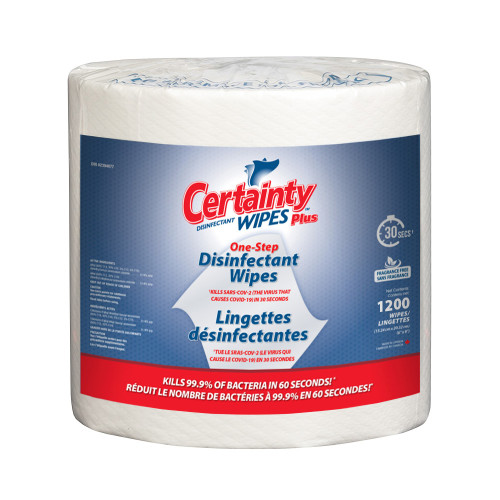 Certainty 91200 Certainty Plus Disinfectant Wipes Large Roll, 8 x 6 ...