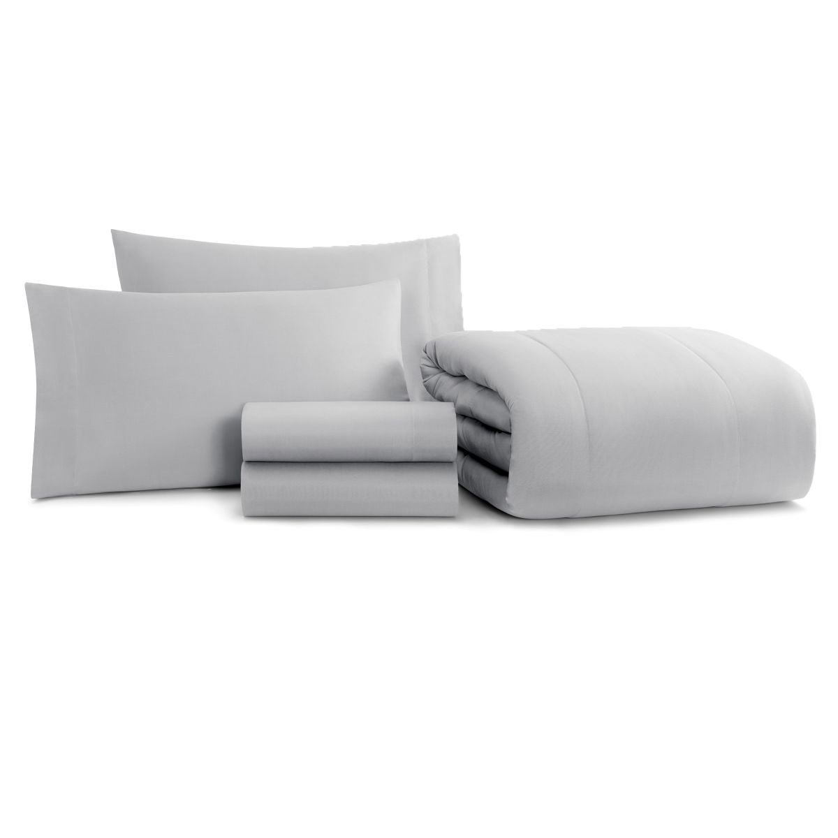 5PC BED IN A BAG TWIN GREY 66X