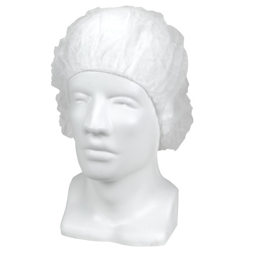ProWorks® Bouffant Cap, Polyproplene, White, 24", 1000/cs