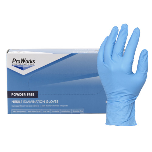 Shop ProWorks® Nitrile Exam Powder Free Blue 7 Mil Gloves 2X-Large 100 ...