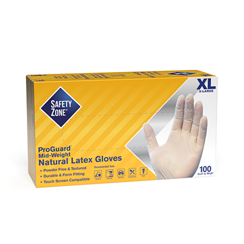 Shop Safety Zone® Latex Powder Free Natural 5 Mil Glove X-Large GRPR-XL-1-T