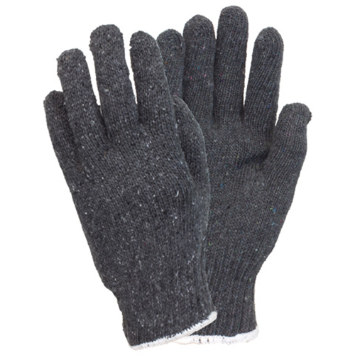 Shop Medium Weight Cotton Polyester String Knit Gloves Gray Womens GSMW ...