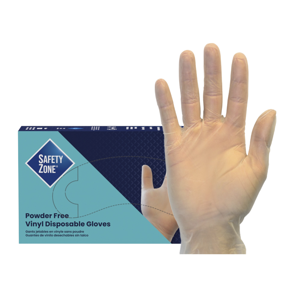 Shop Vinyl Powder Free 2.5 Mil 9 In Gloves Large 100 x 10 GVP9-LG-HH