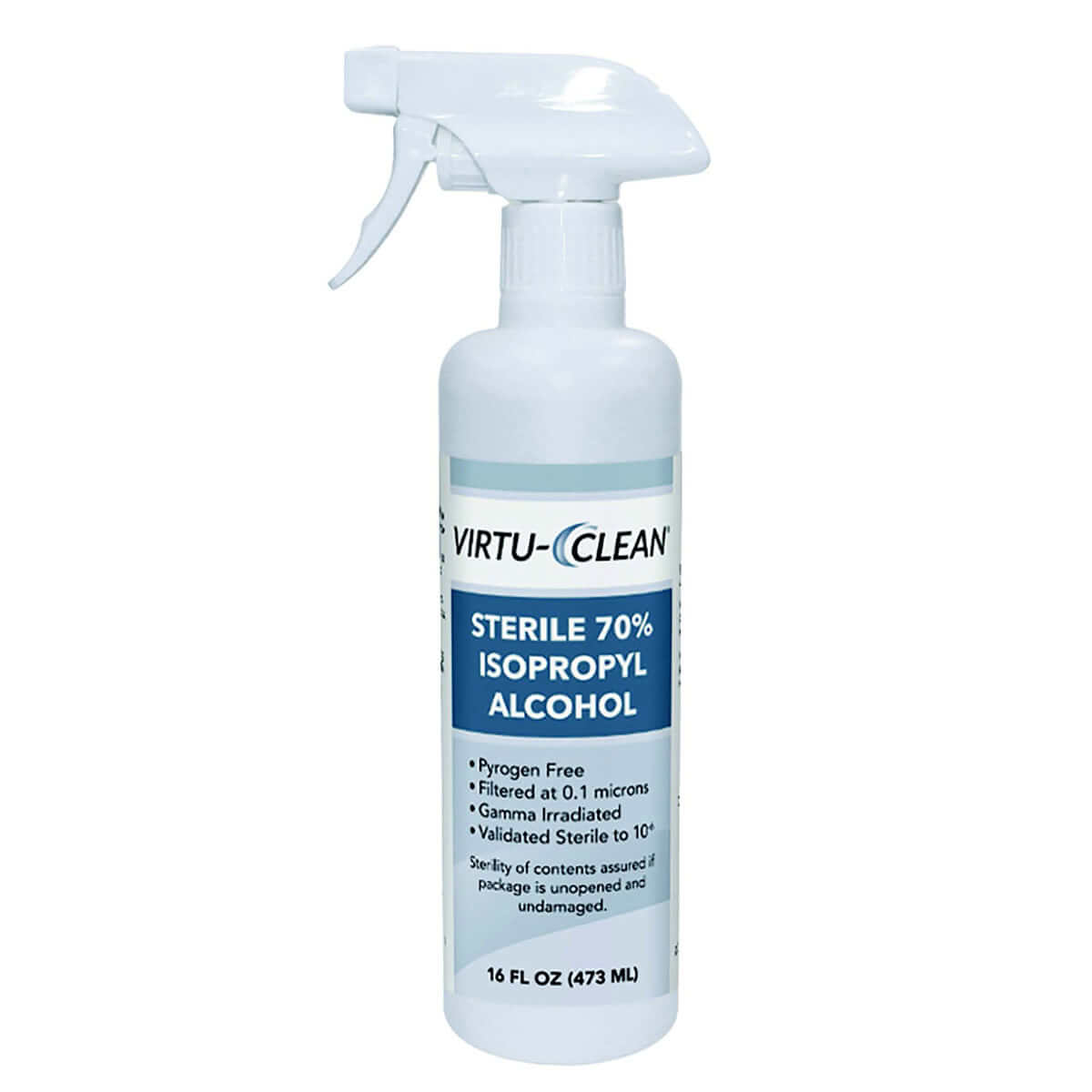 Virtu-Clean™ Sterile 70% Isopropyl Alcohol - 16 oz Spray Bottle - Case ...