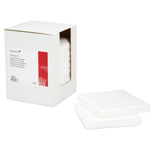 Sontara EC M-PR911 Sontara EC Engineered-Cloth Wipers, White, 12" x 12 ...