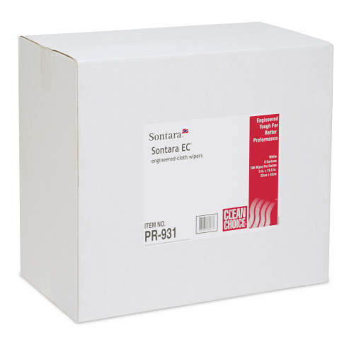 Sontara EC M-PR931 Sontara EC Engineered-Cloth Wipers, White, 9" x 16.5 ...