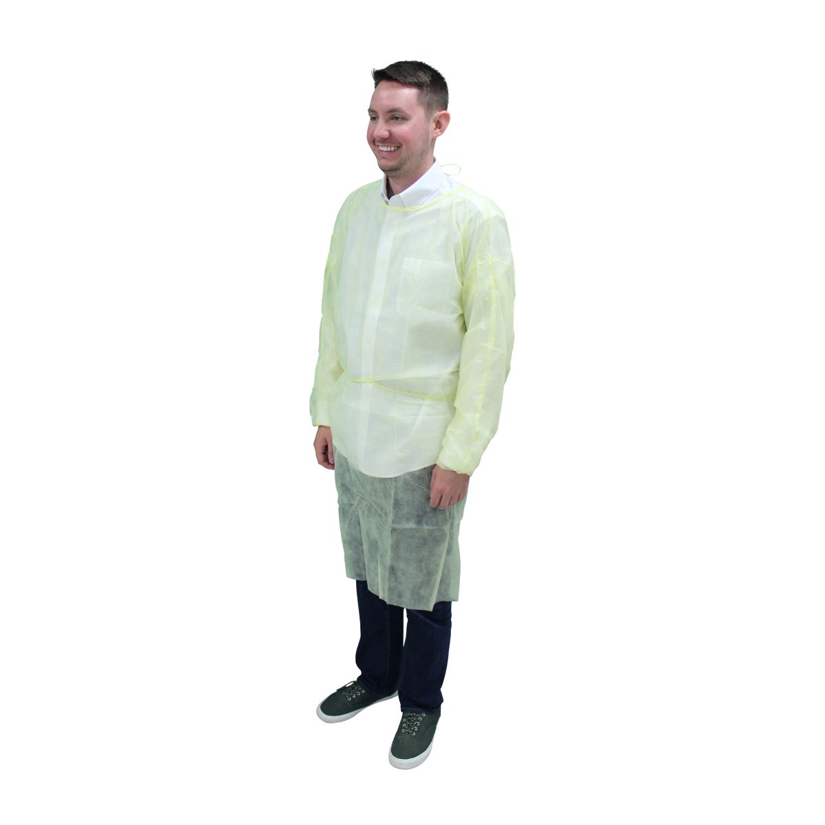 POLYLITE ISOLATION GOWN YELLOW