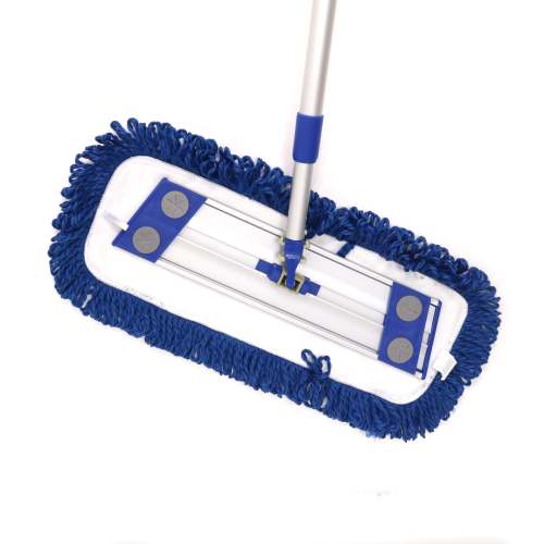 Monarch Brands M840048 Fringed Dust Mops with Hook and Loop Backing - 48"
