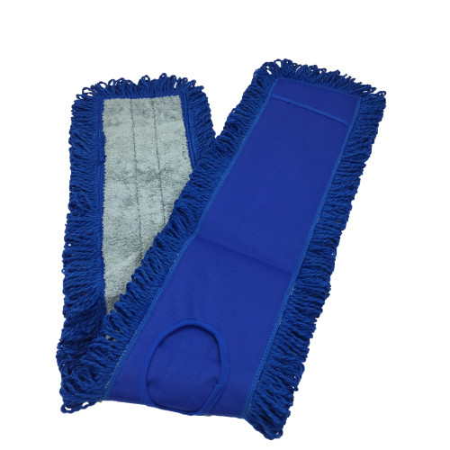 Hospeco Brands M850048 Fringed Dust Mops with Canvas Backing - 48"