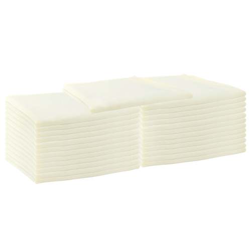 Monarch Brands NAP-IVORY-SPUN Mariposa Poly Spun Napkin 20x20 Ivory