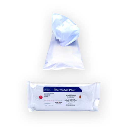 Pharma-Sat Poly™; wipers are low endotoxin, ISO Class 5, kni
