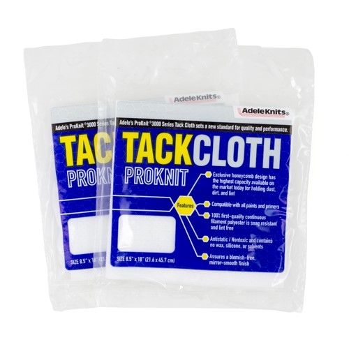 ProKnit RB418 Tack Cloth, 100% Polyester, White, 8.5" x 18", Flat, 25 ...