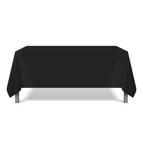 Monarch Brands TL-85X85-BLACK Mariposa Tablecloth 85x85 Black