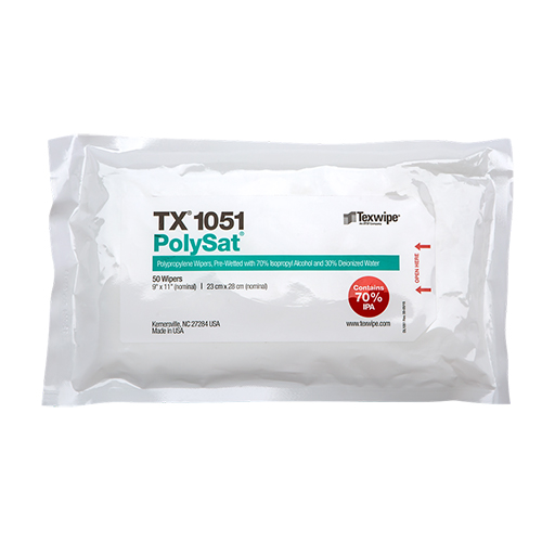 PolySat TX1051 PolySat TX1051 Pre-wetted Cleanroom Wipers, Non-Sterile