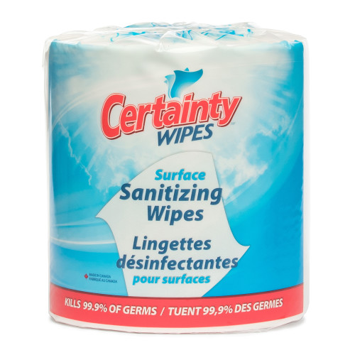 Certainty WE1500 Certainty Surface Sanitizing Wipes Large Roll, 8 x 6 ...