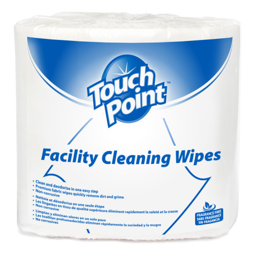Touch Point WE2000TP Touch Point Facility Cleaning Wipes , 8" x 5 ...