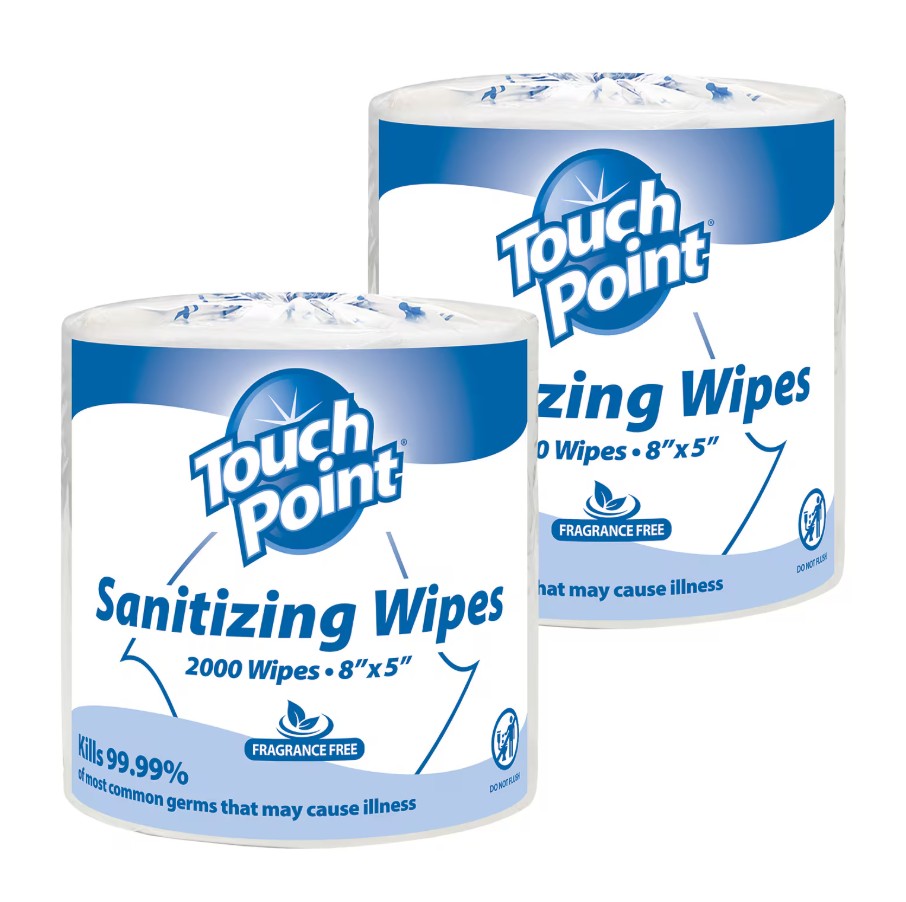 TouchPoint Sanitizing Wipes FF Large Roll 2000/RL 2 RLS/CS